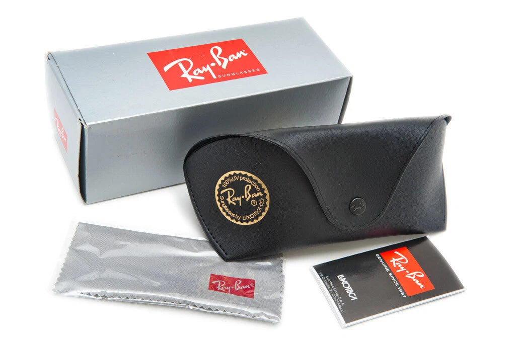 RAY-BAN RB4068 Tortoise Square Wrap B-15 Glass Lens Sunglasses 642 ...